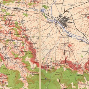Champagne Wine Region Map: Vintage France Vineyard Chart Art - Etsy