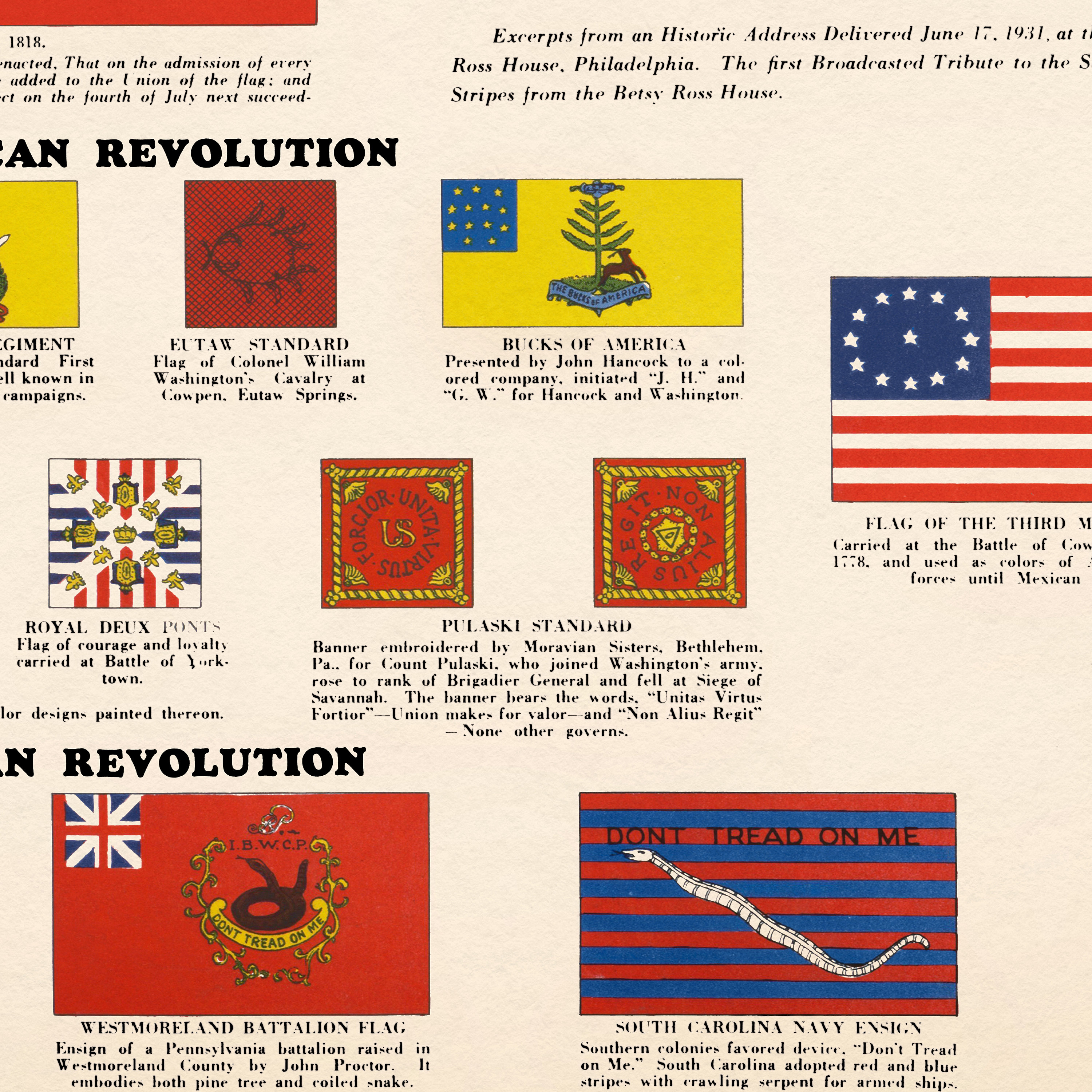 Regimental Flags Of The American Revolution