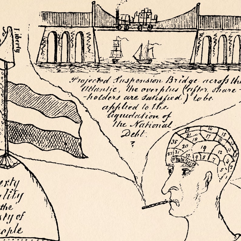 March of Intellect Vintage Chart Print Political Satire - Etsy