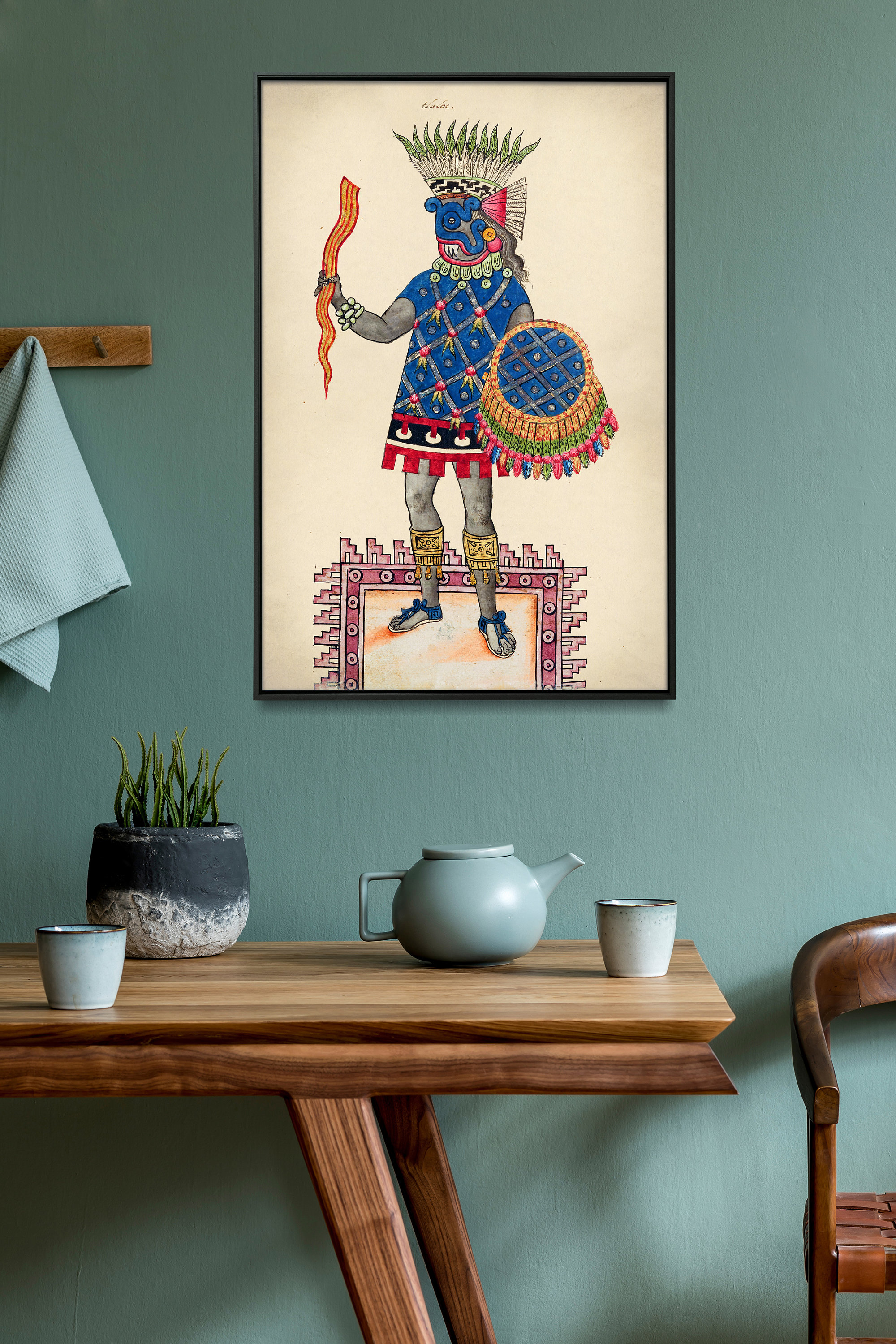 Tlaloc Aztec God of Rain Wall Art Print of a Vintage Poster - Etsy