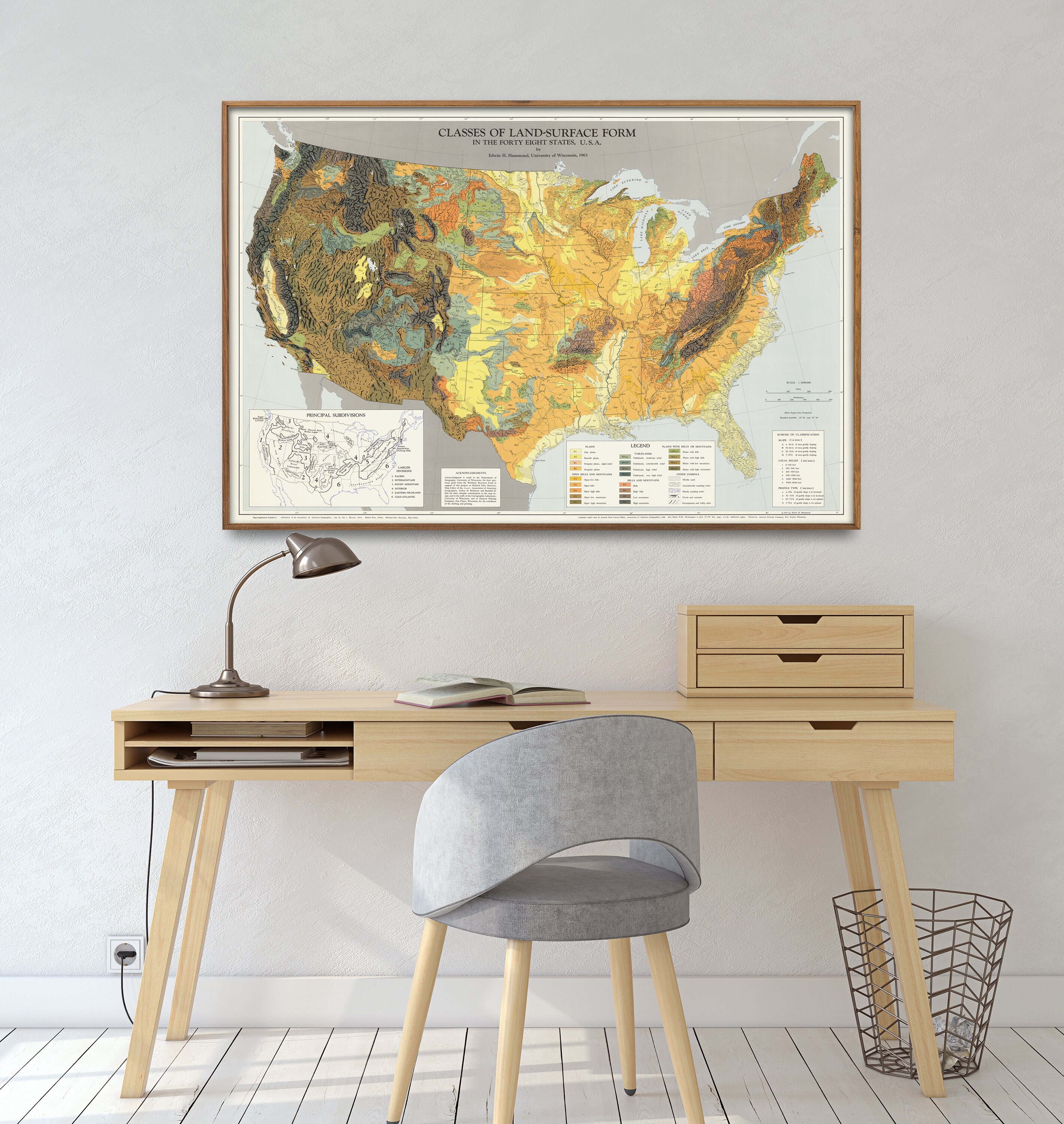 Soil Map of United States Vintage USA Geologic Map Print Us - Etsy