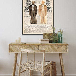 Biblical Chart of Man Vintage Poster: Body & Soul Wall Art - Etsy Australia