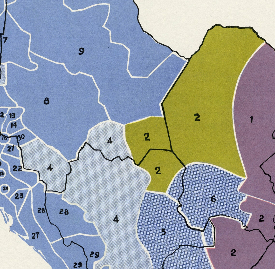 Mexico Indigenous Languages Vintage Map Print Mexican Indians | Etsy