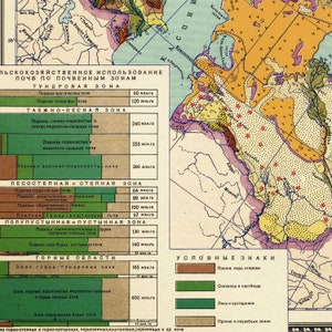 Geological Map of USSR Geologic Soviet Union Map CCCP Map Russia Map ...