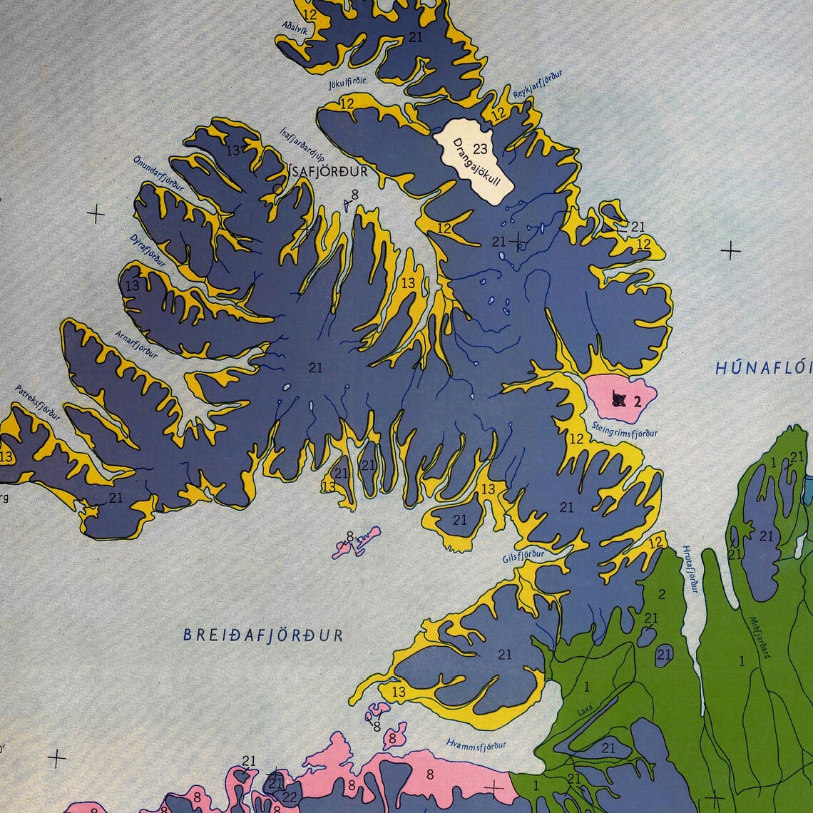 Iceland Map Soil Map of Iceland Geologic Map Iceland Wall - Etsy