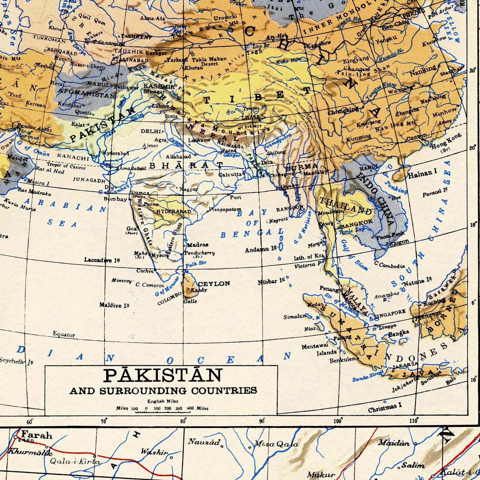 Old Map of Pakistan Pakistan Gift Pakistan Home Wall Art - Etsy