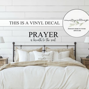 Prayer Vinyl Decal Religious Wall Art Christian Signs - Etsy