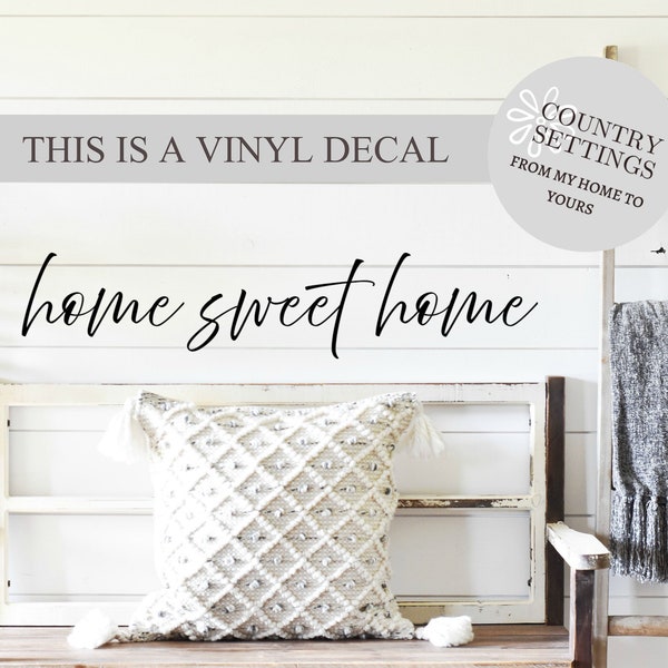 Welcome Home Decal - Etsy