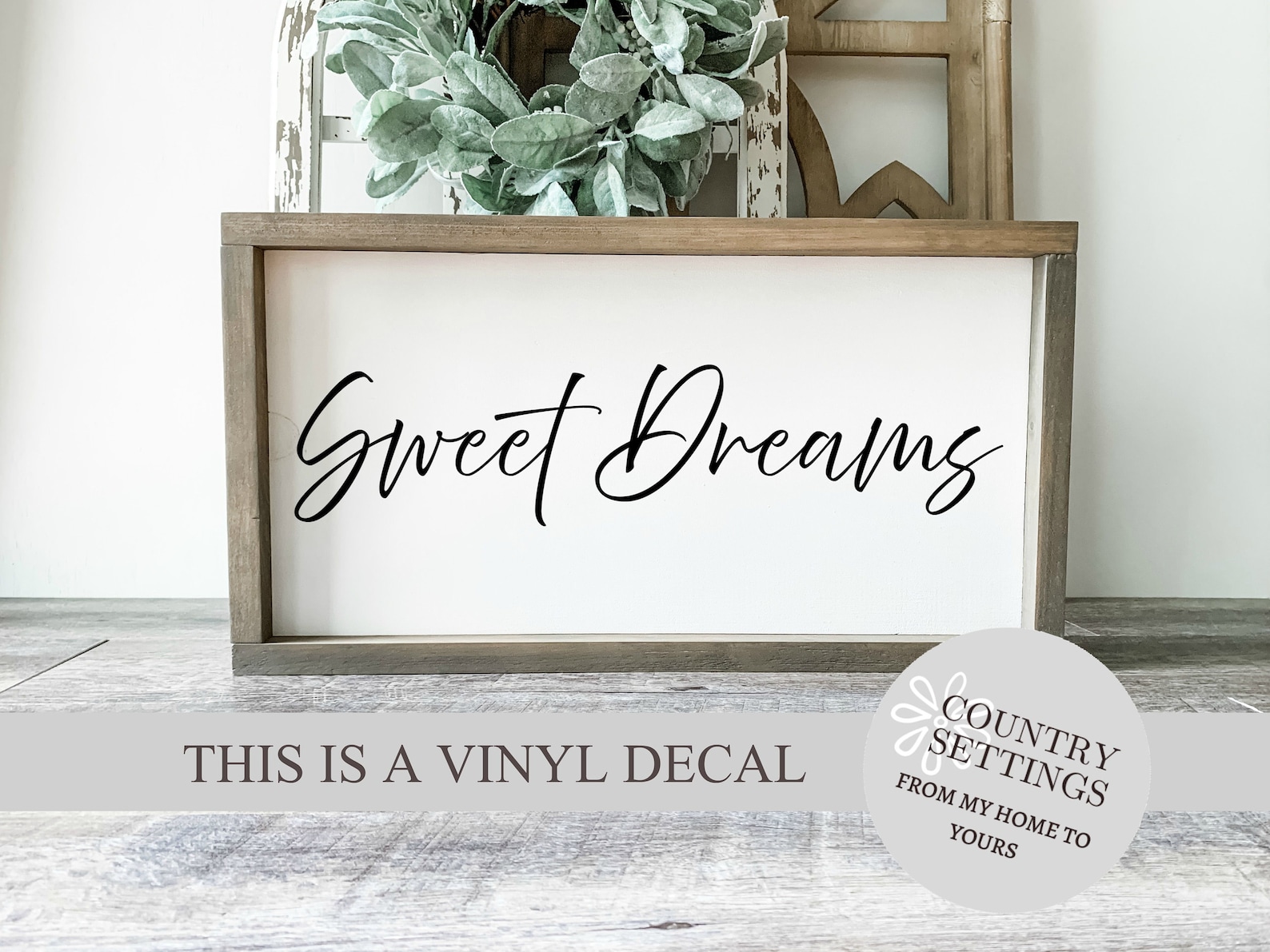 Sweet Dreams Vinyl Decal, Bedroom Vinyl Decals - Etsy