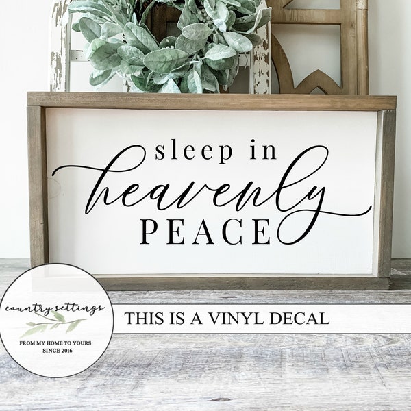 Sleep in Heavenly Peace Sign - Etsy