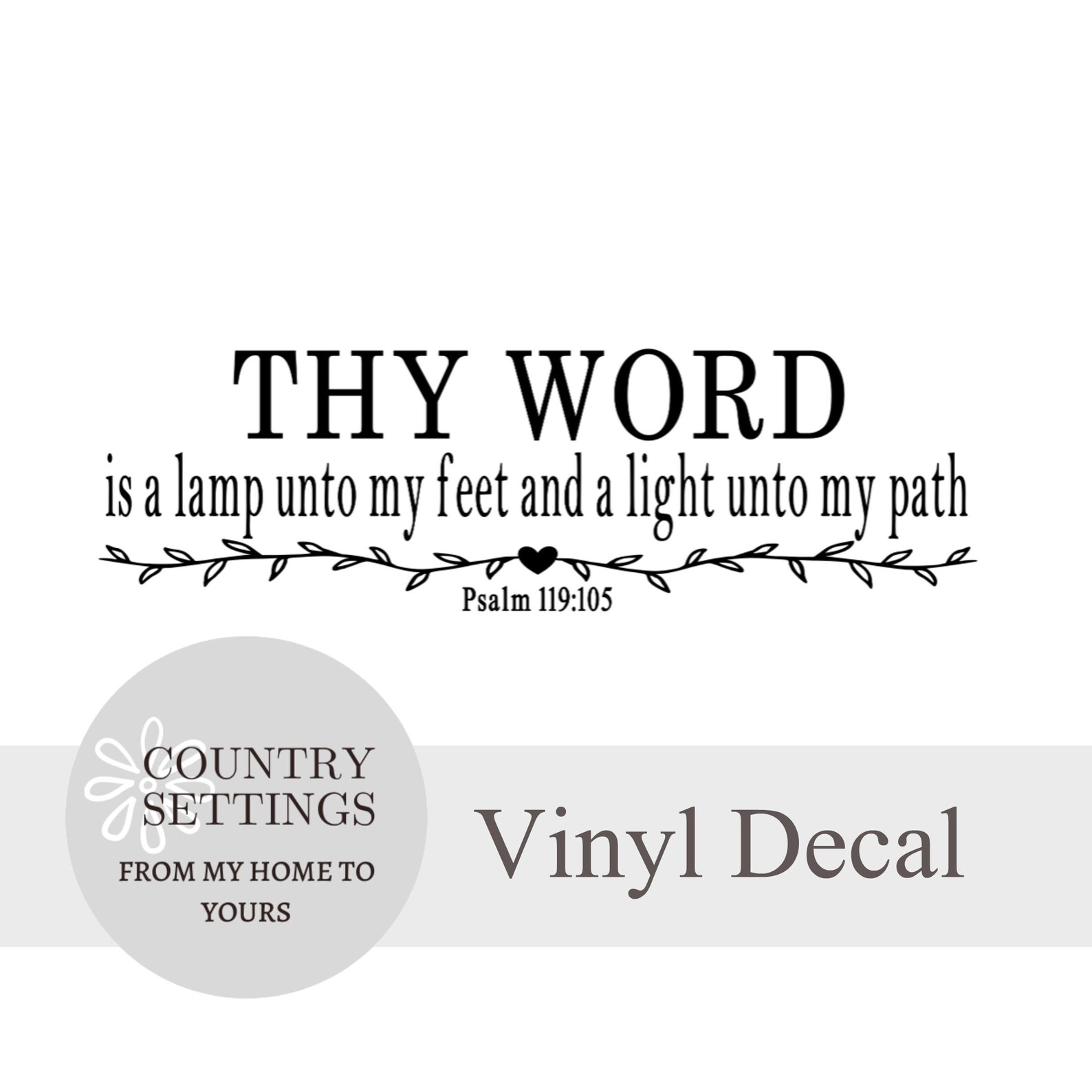 Scripture Vinyl Decals, Home Decor Decals, Car Decals Bible Verse Signs ...