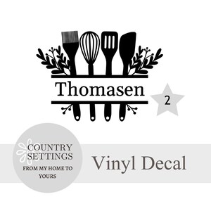 Kitchen Vinyl Decal, Custom Kitchen Decal, Farmhouse Custom Kitchen ...