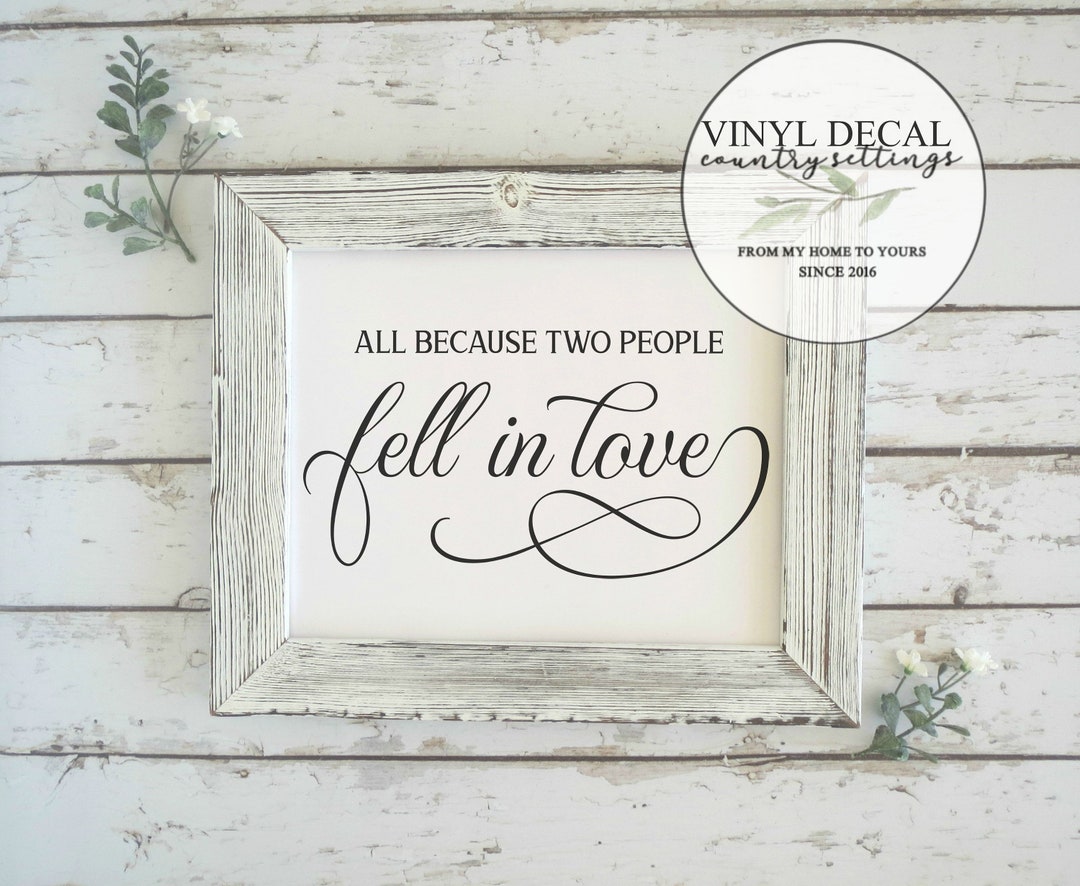 Love Vinyl Decals, Farmhouse Quote Wall Decals, Wedding Decals ...