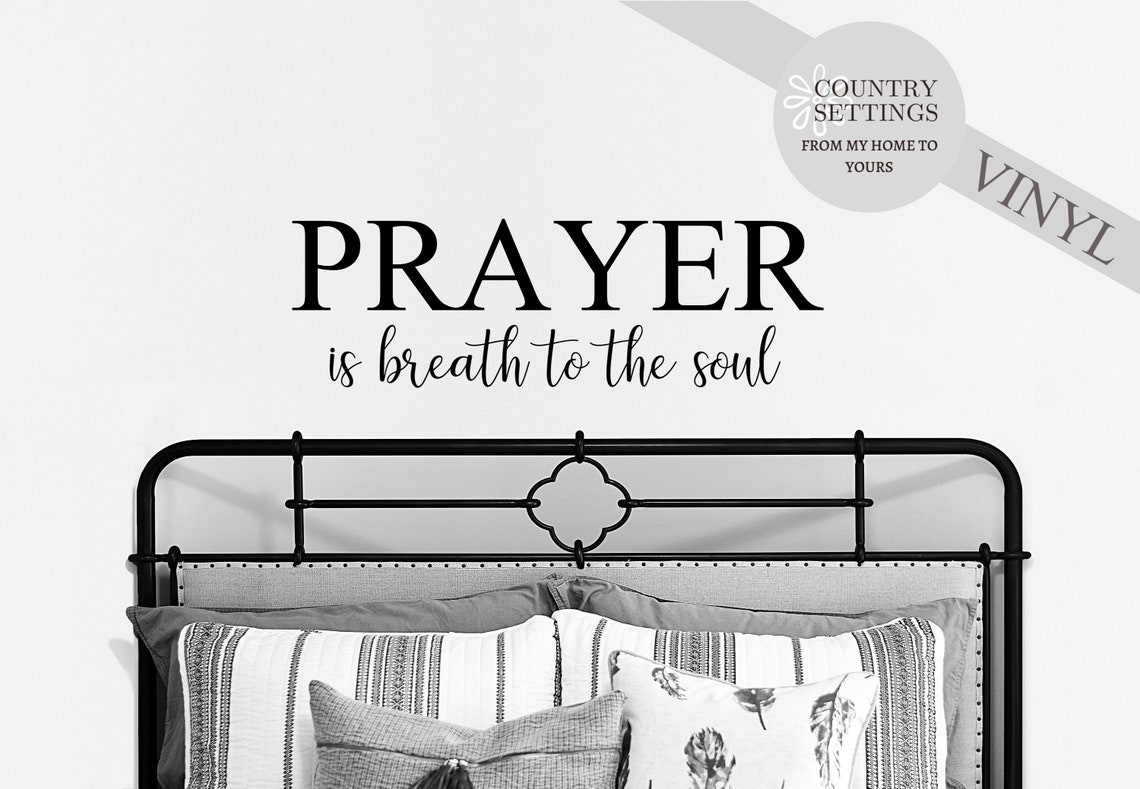 Prayer Vinyl Decal Religious Wall Art Christian Signs | Etsy
