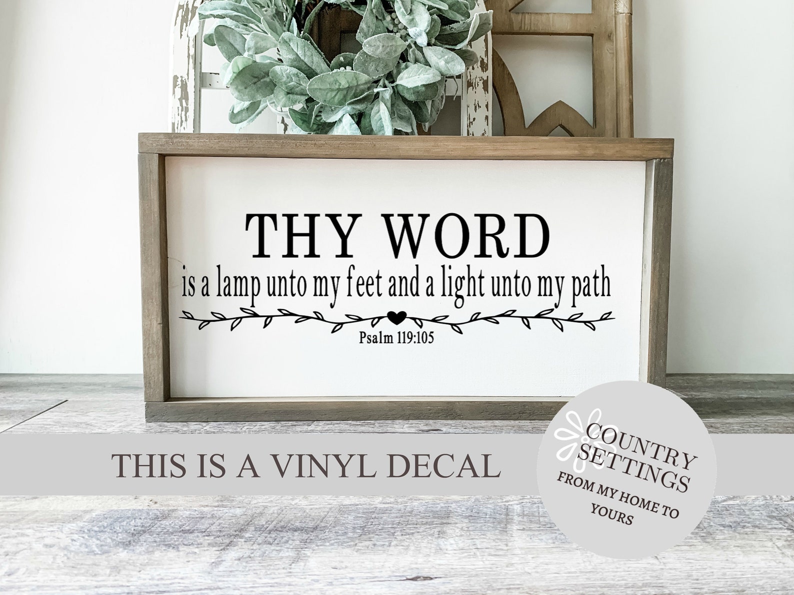 Scripture Vinyl Decals, Home Decor Decals, Car Decals Bible Verse Signs ...