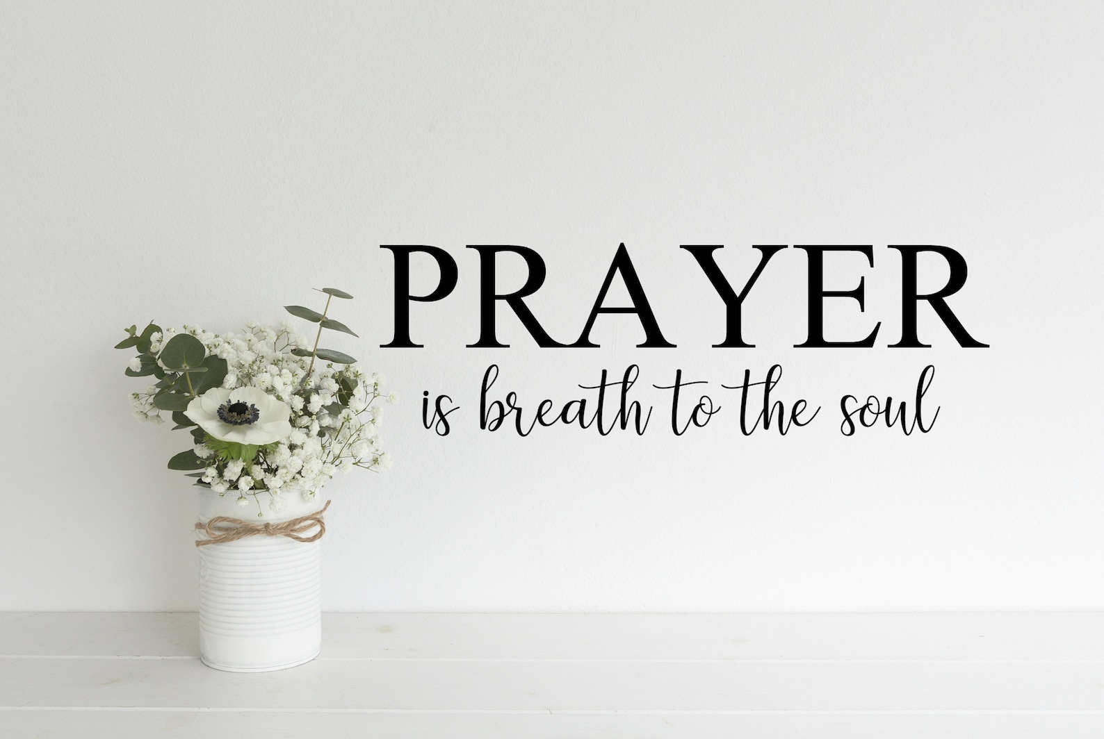 Prayer Vinyl Decal Religious Wall Art Christian Signs | Etsy