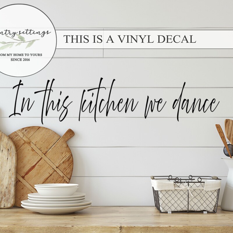 Kitchen Vinyl Decal - Etsy