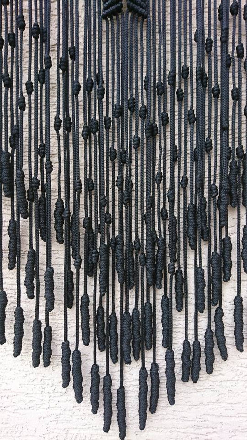 Macrame Wall Hanging Black - Etsy