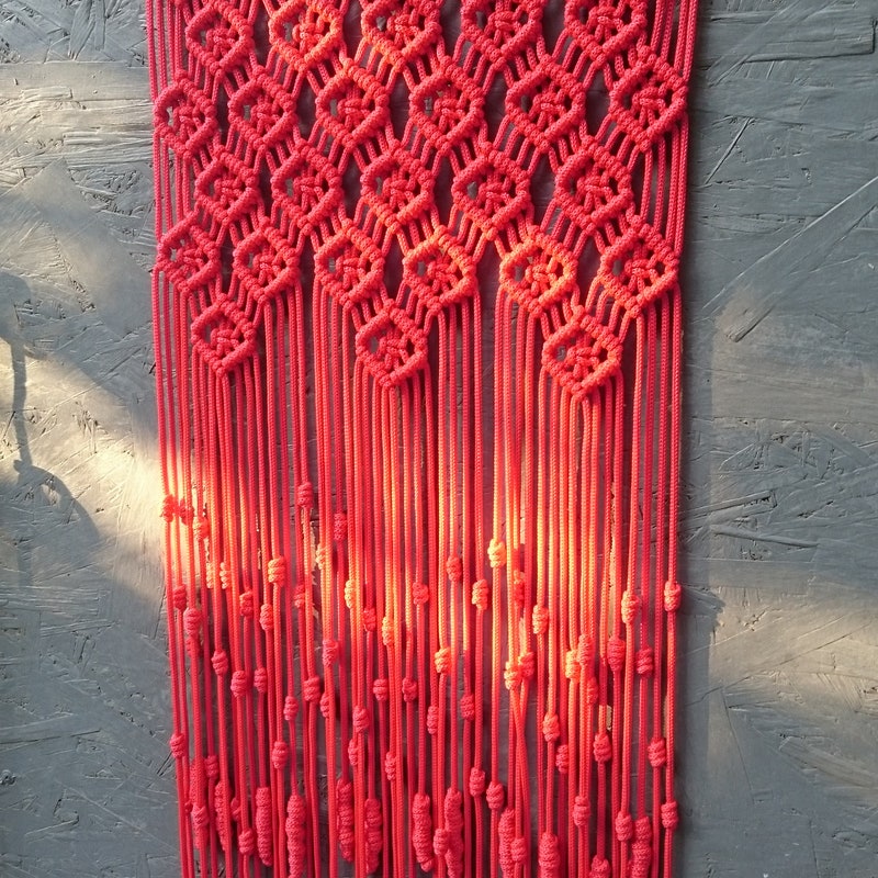 Red Wall Hanging - Etsy