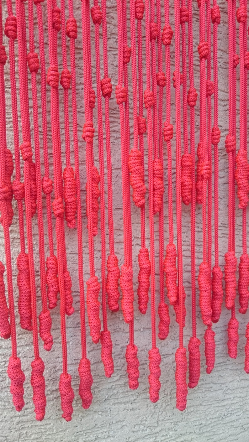 Macrame Wall Handing Red - Etsy