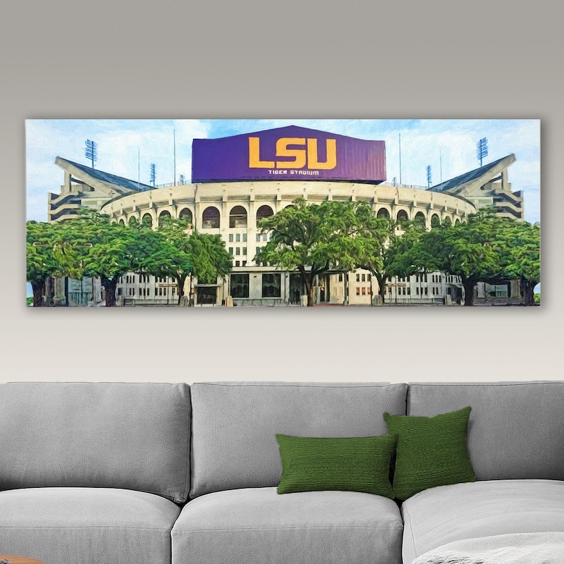 Lsu Horizontal Print - Etsy
