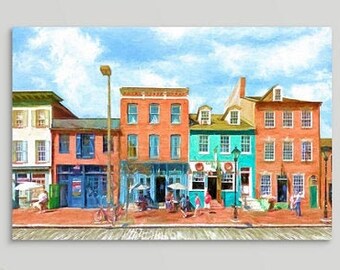 Fell's Point Baltimore Art Historic Street Historic | Etsy