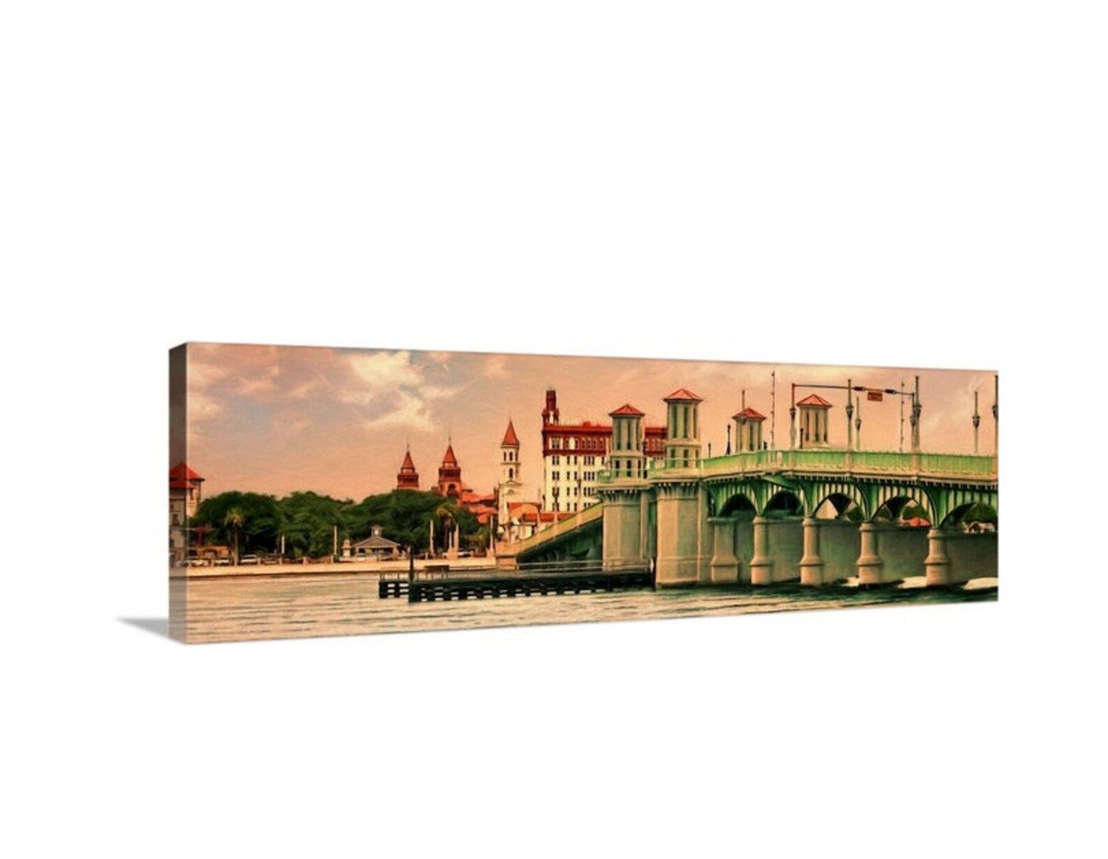 St. Augustine Bridge of Lions Drawbridge Sunset Historic - Etsy