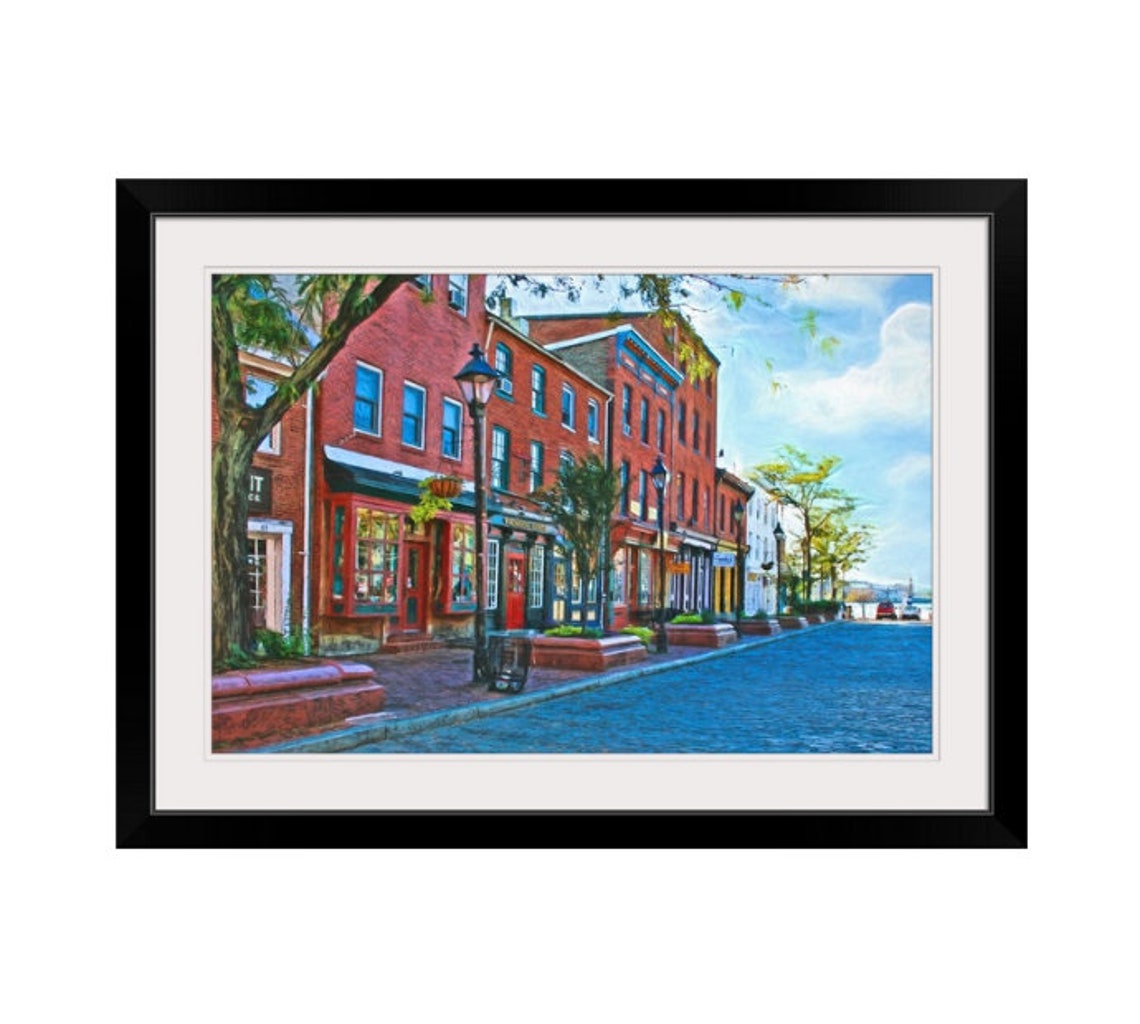 Fell's Point Baltimore Art Historic Street Historic | Etsy