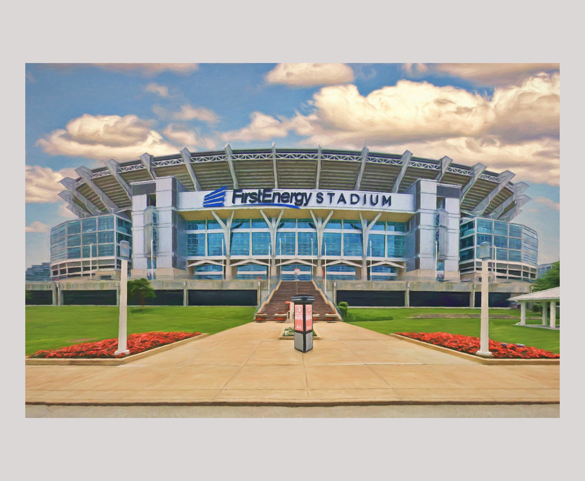 First Energy Stadium Print or Canvas: Cleveland Browns Art, Framed ...