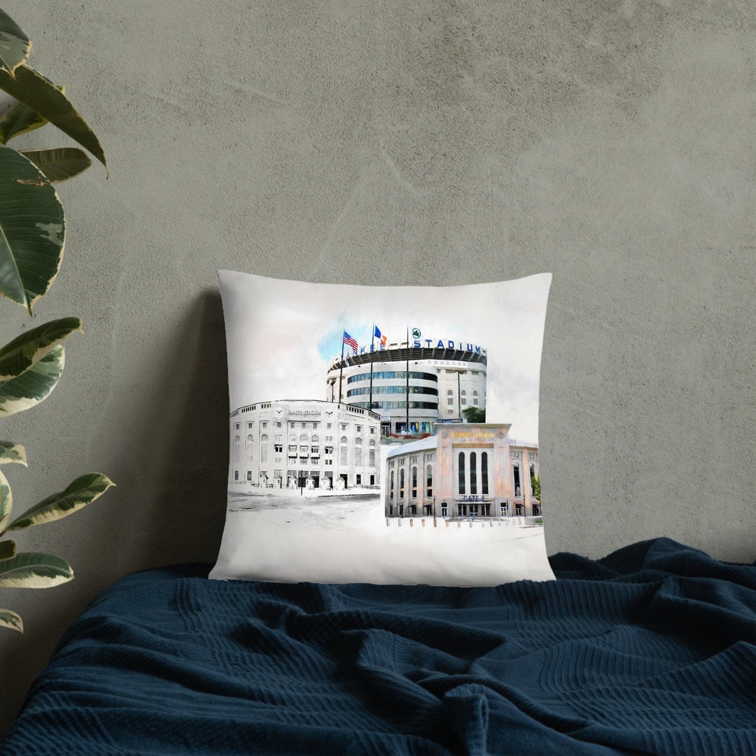 Yankee Stadium Throw Pillow: NY Yankees Gift, Ballpark Art - Etsy