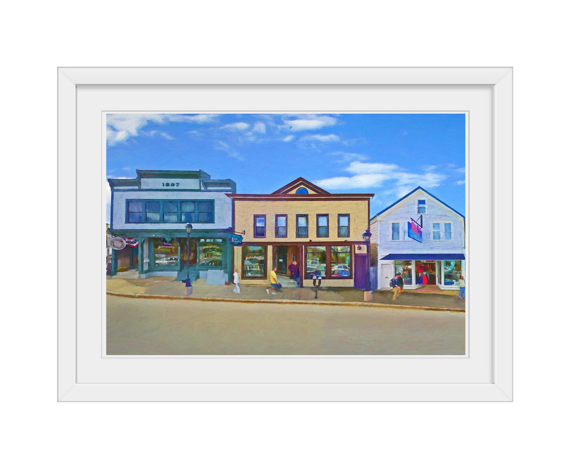 Bar Harbor Wall Art Iconic Main Street Bar Harbor Maine Art | Etsy