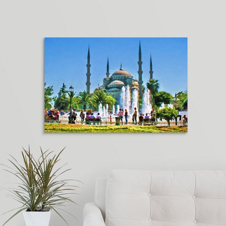 Blue Mosque Istanbul Art Turkey Turkish Mosque Sultanahmet - Etsy