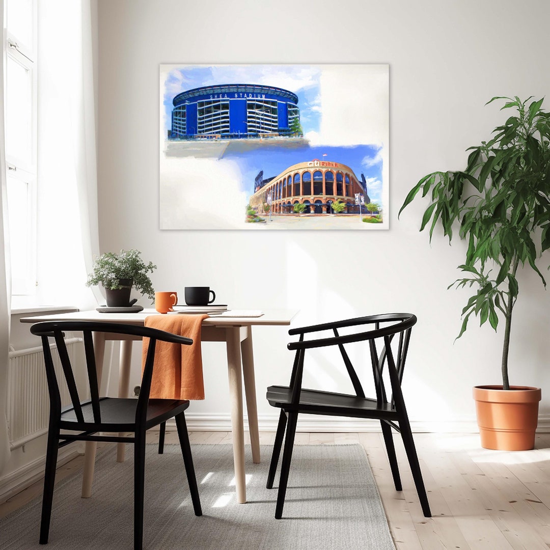 Shea Stadium & Citi Field Art Print: New York Mets Baseball Gift - Etsy