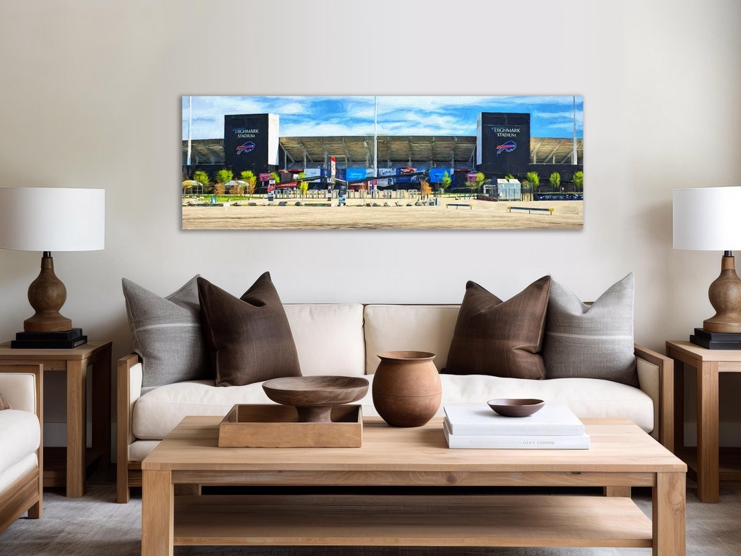 Buffalo Bills Stadium Wall Art, Bills Fan Gift, Highmark Stadium, Man ...