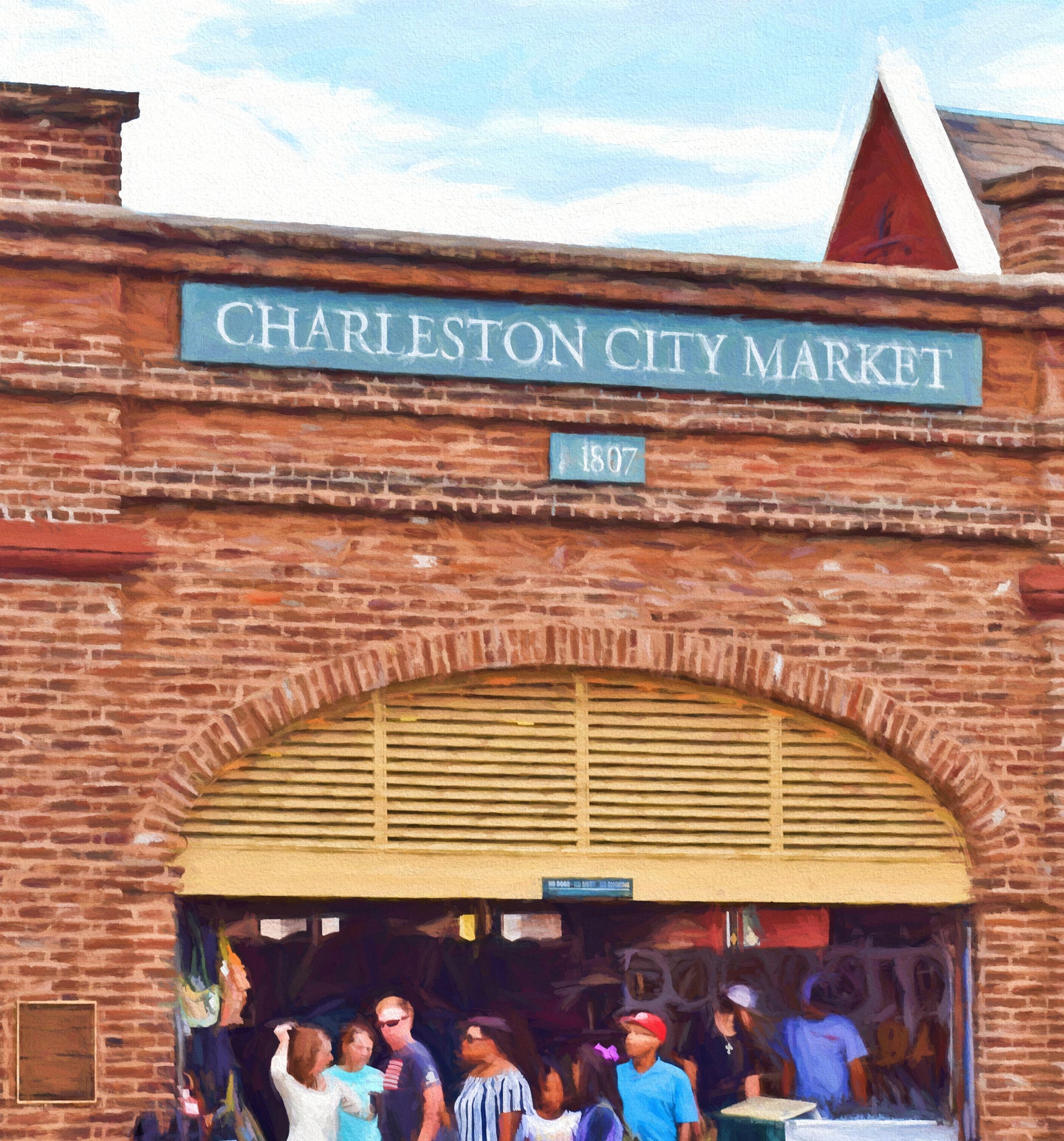 Charleston City Market Charleston South Carolina Historic | Etsy