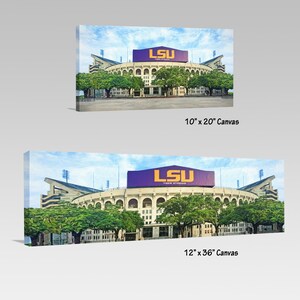 LSU Tigers Wall Art, Louisiana State University Football, Tiger Stadium ...