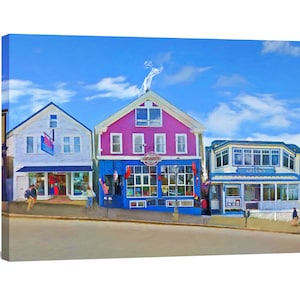 Bar Harbor Wall Art, Main Street, Bar Harbor Maine Art, Bar Harbor ...