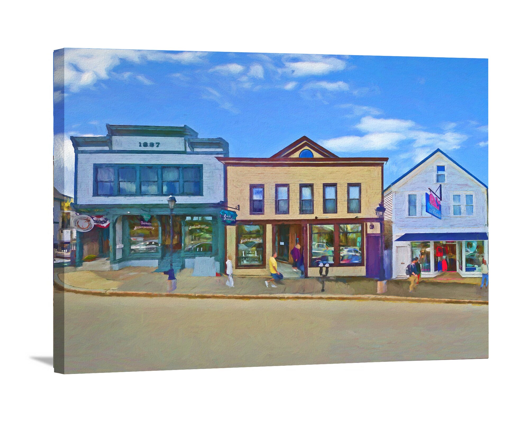 Bar Harbor Wall Art Iconic Main Street Bar Harbor Maine Art | Etsy