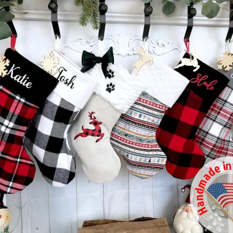 Plaid Stocking - Etsy
