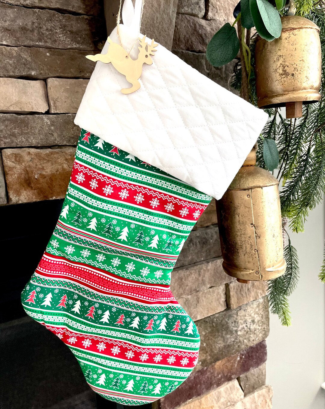 Personalized Christmas Stockings. Nordic Stockings. Nordic Christmas ...