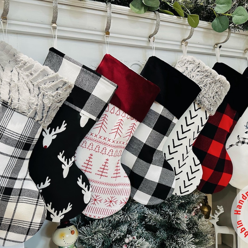 Plaid Stocking - Etsy