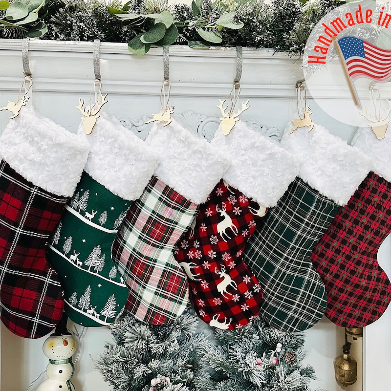Plaid Stocking - Etsy