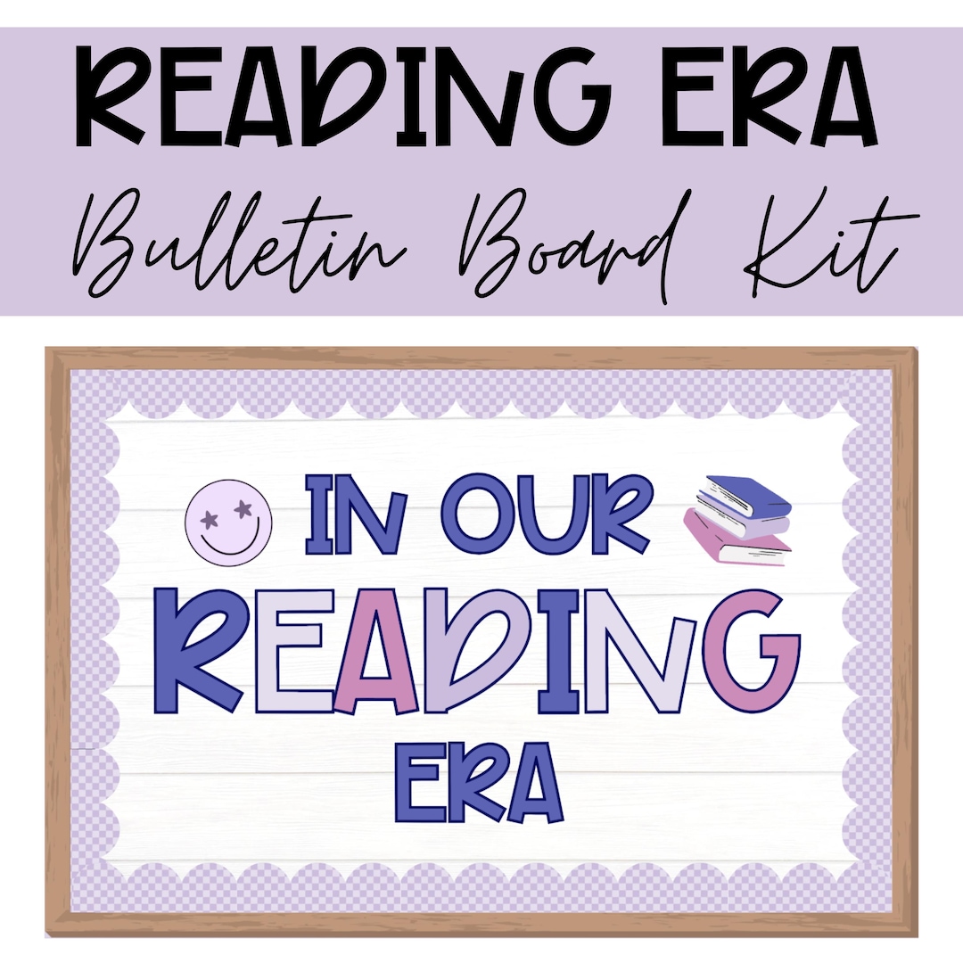 Reading Era Digital Bulletin Board Kit Classroom Decor Reading Corner ...