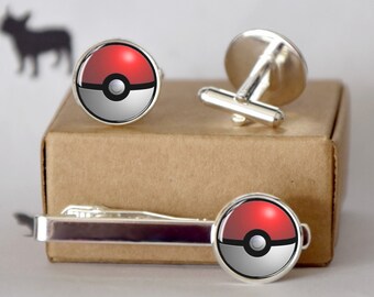 Pokeball Cufflinks | Etsy