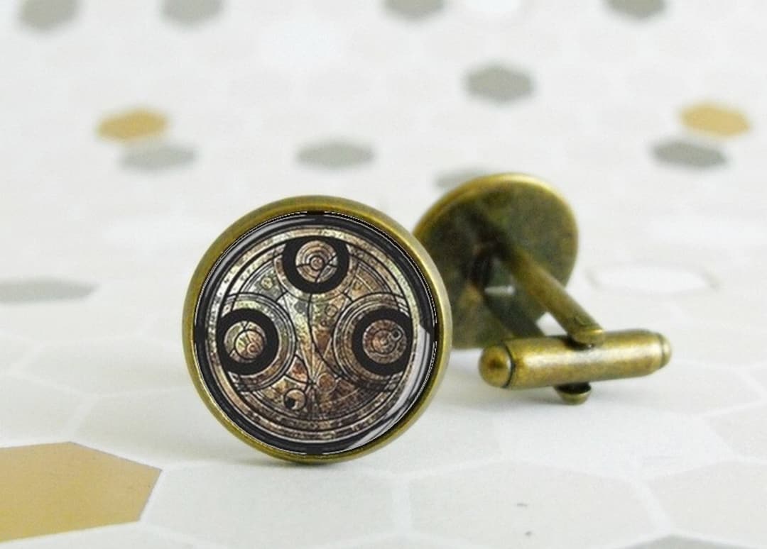 Dr. Who - Seal of Rassilon - Cufflinks - - Glass Cabochon - Special ...