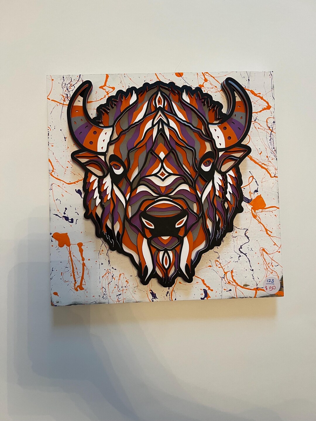 Buffalo Bandits Wood Splatter Plaque - Etsy