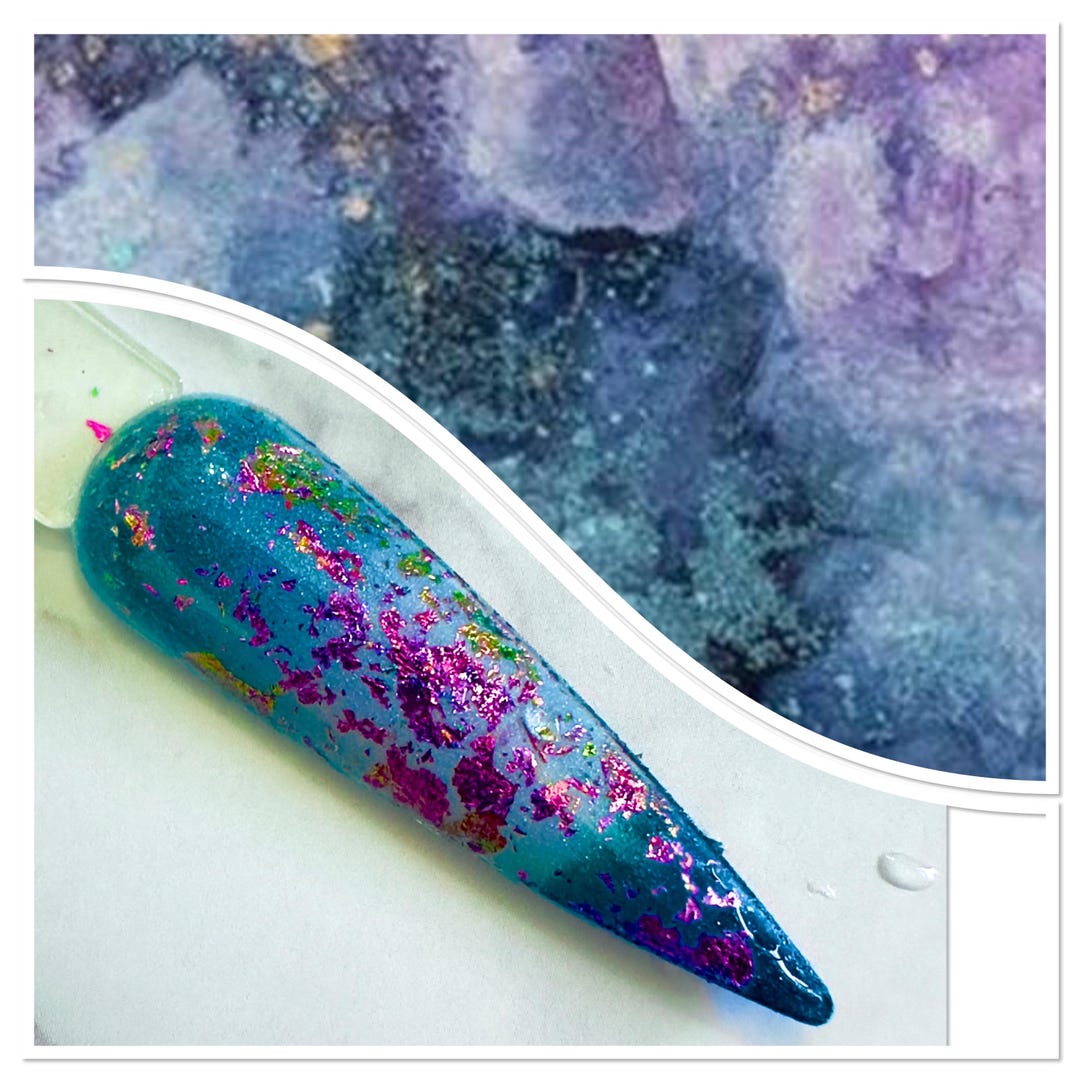 Starry Night. Fall Nail Dip. Periwinkle to Dark Blue Thermal Dip. Deep ...