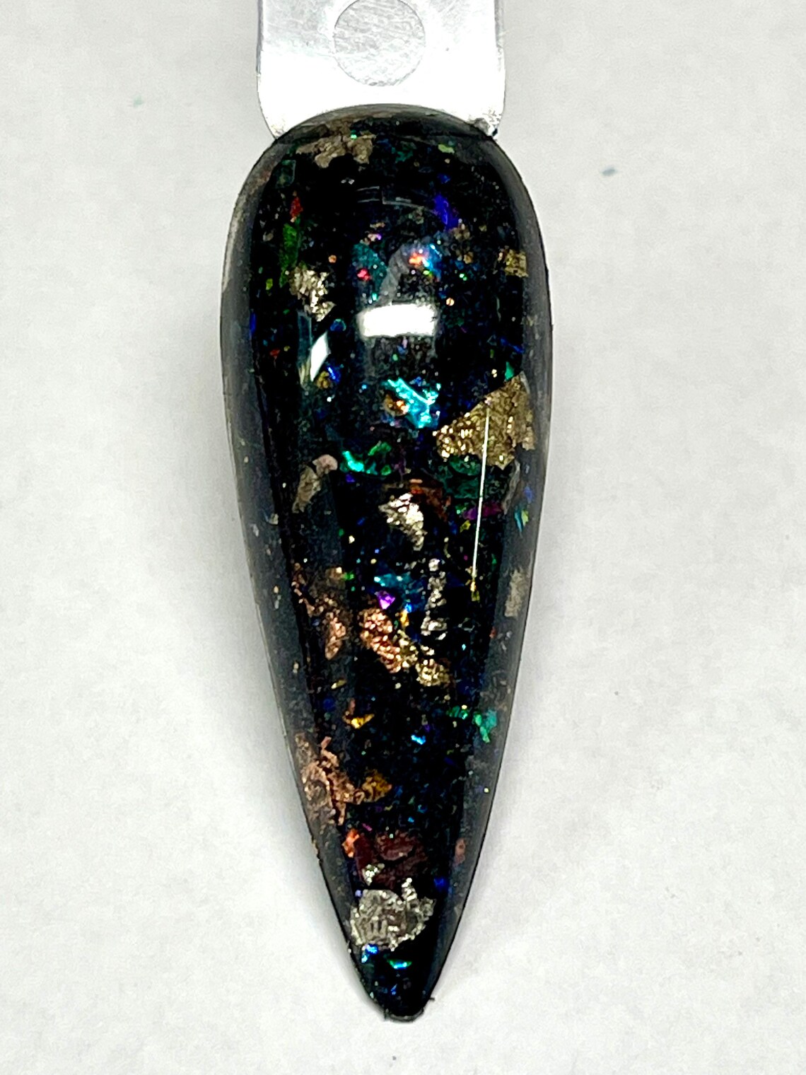 Twisted Black Opal. Marble Nail Dip. Foil Nail Dip. Glitter - Etsy