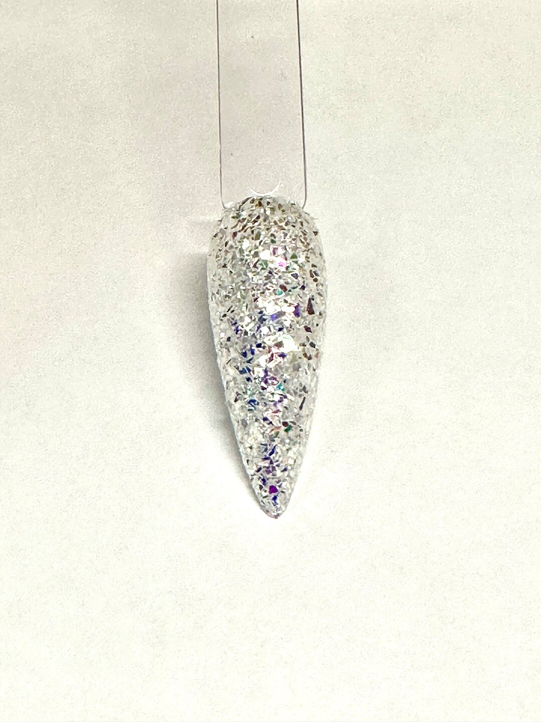 Diamond Dust Nail Dip. Tiny Shard and Iridescent Mix. Silver, Yellow ...