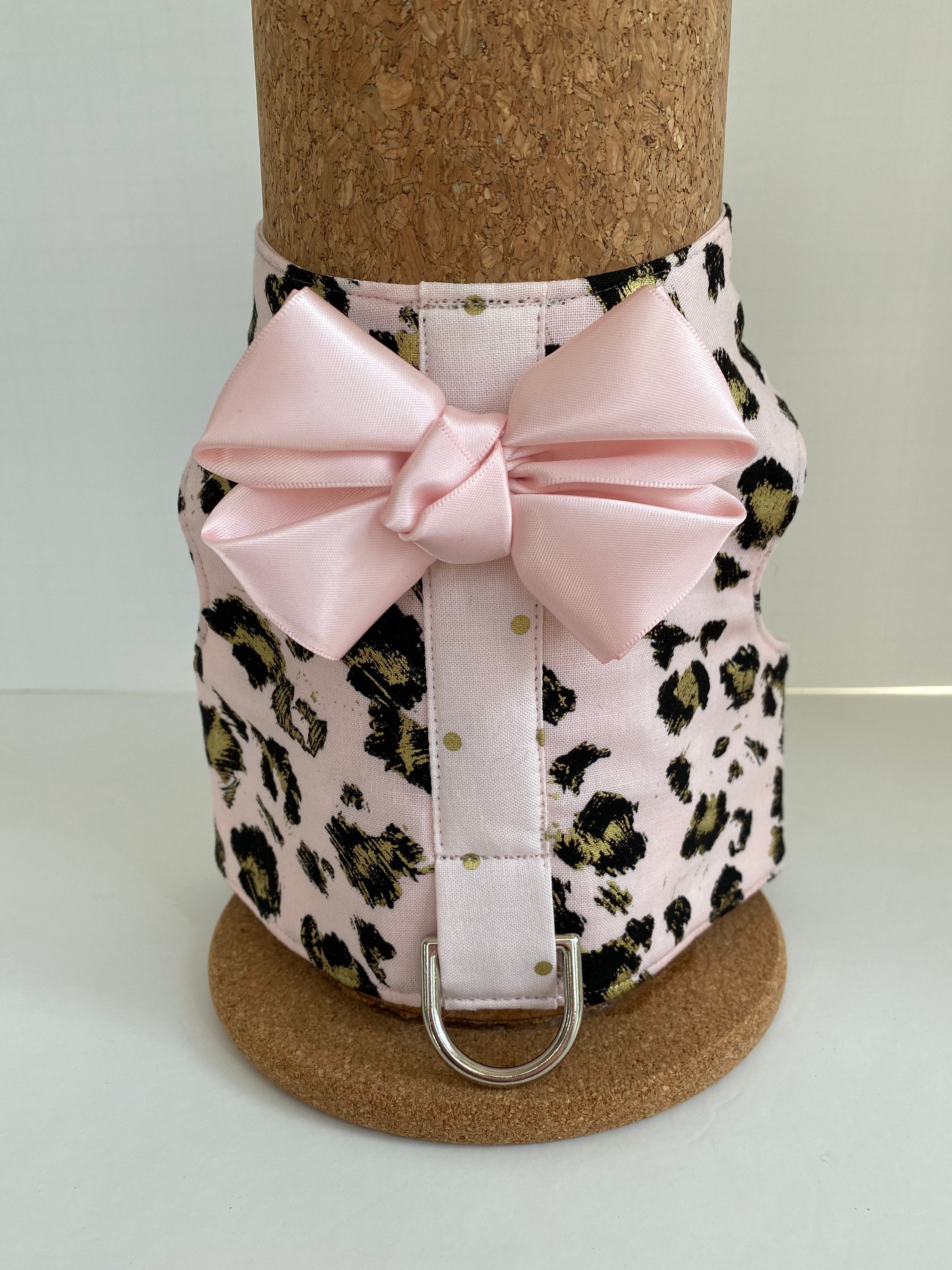 Pink Leopard Dog Harness - Etsy